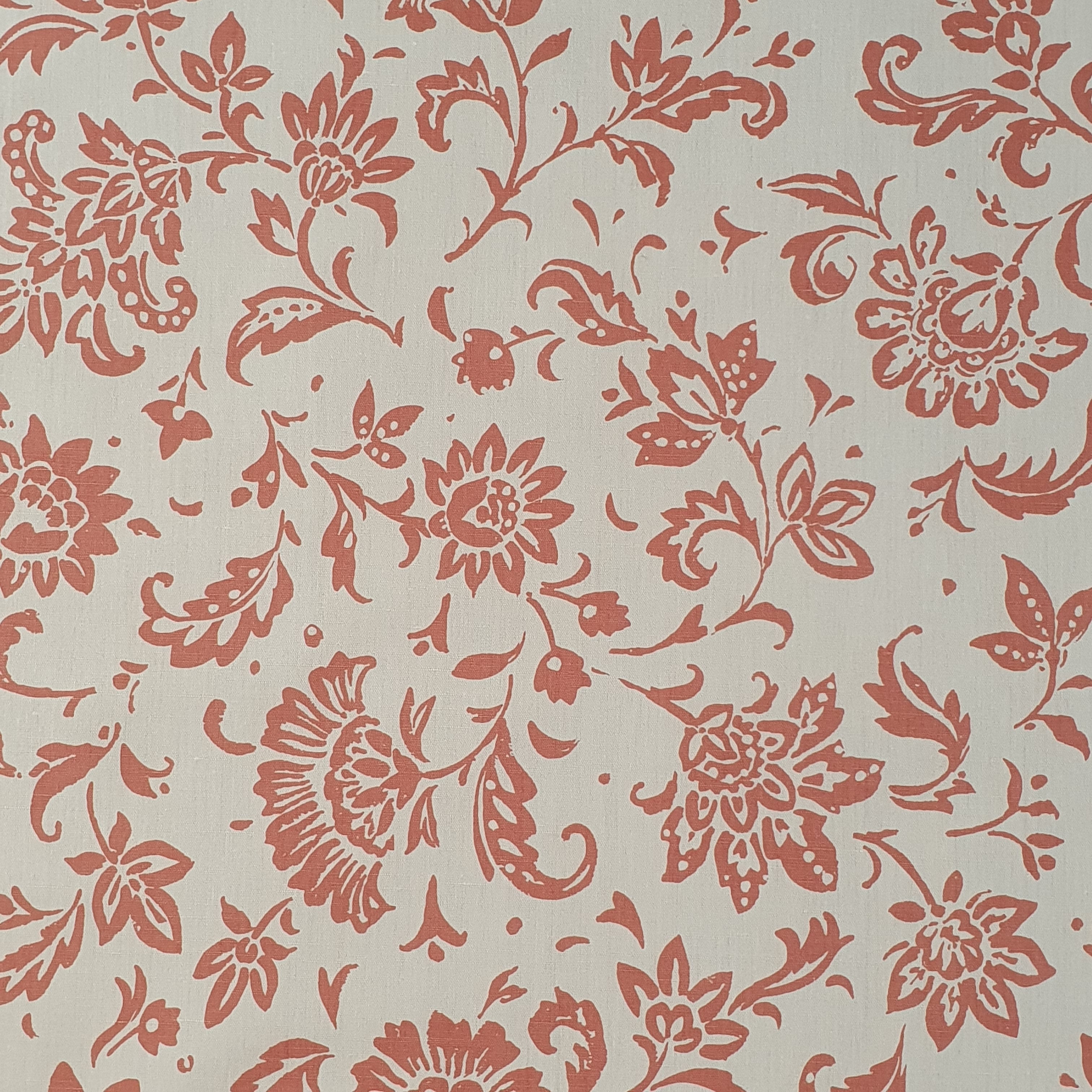 Vintage Collier Campbell Stencil Flower, Haines Collection, Fabric ...