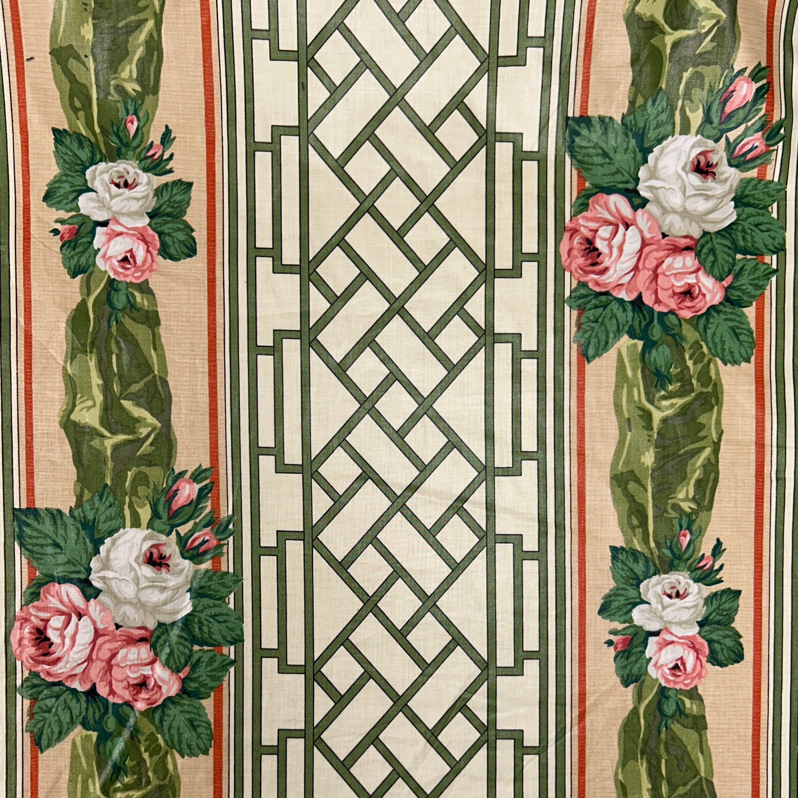 The Design Archives, Ribbon Trellis - Haines Collection, Fabric ...