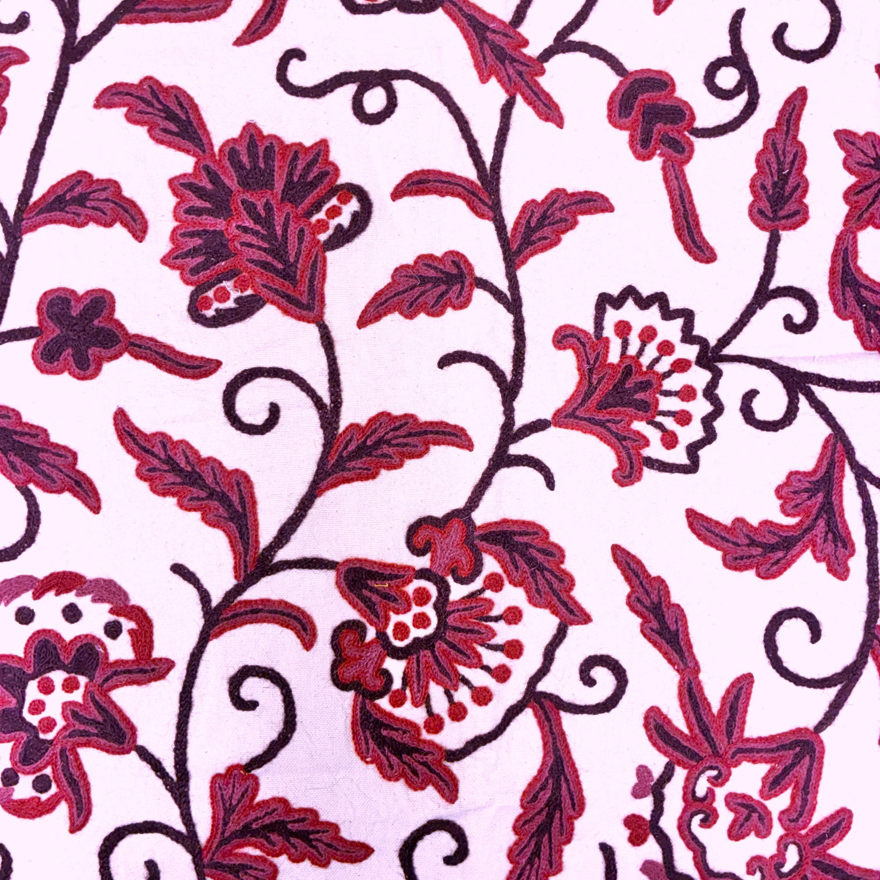 Crewelwork, Chinar Leaf - Haines Collection, Fabric – Haines Collection ...